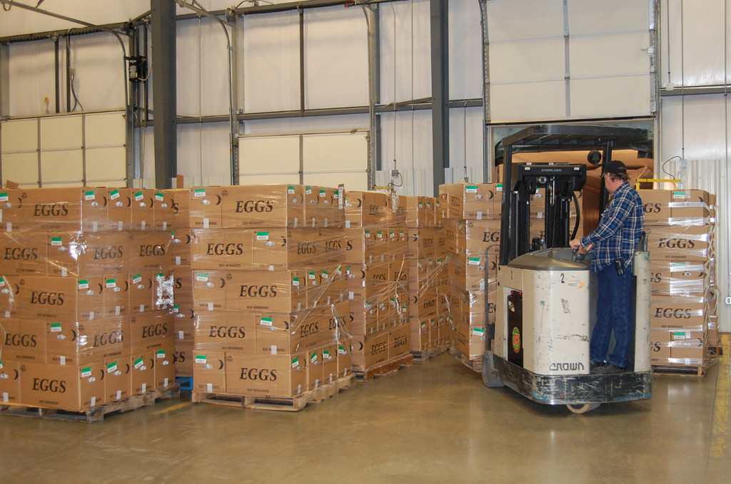 Eggs in warehouse - Ozarks Food Harvest